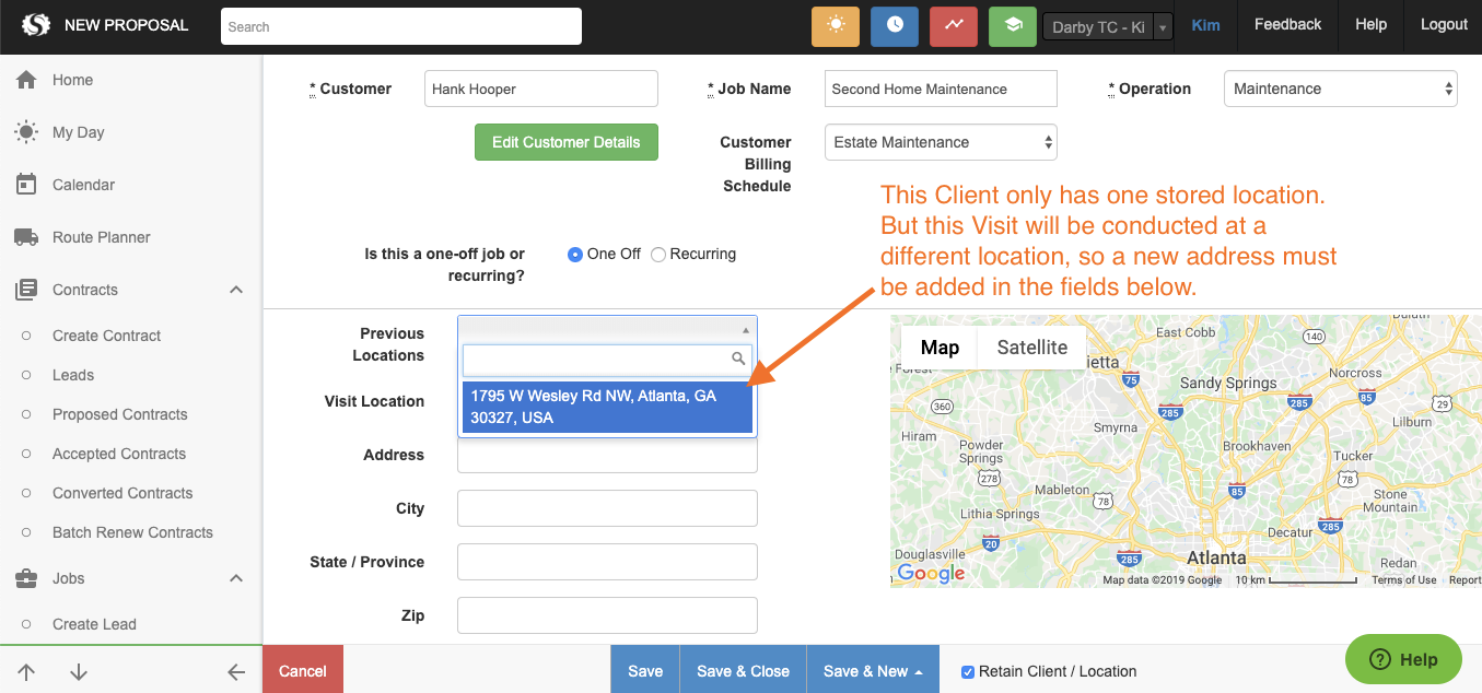 Multiple Visit Locations Per Client – SingleOps
