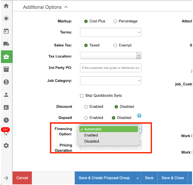 GreenSky Financing in SingleOps – SingleOps