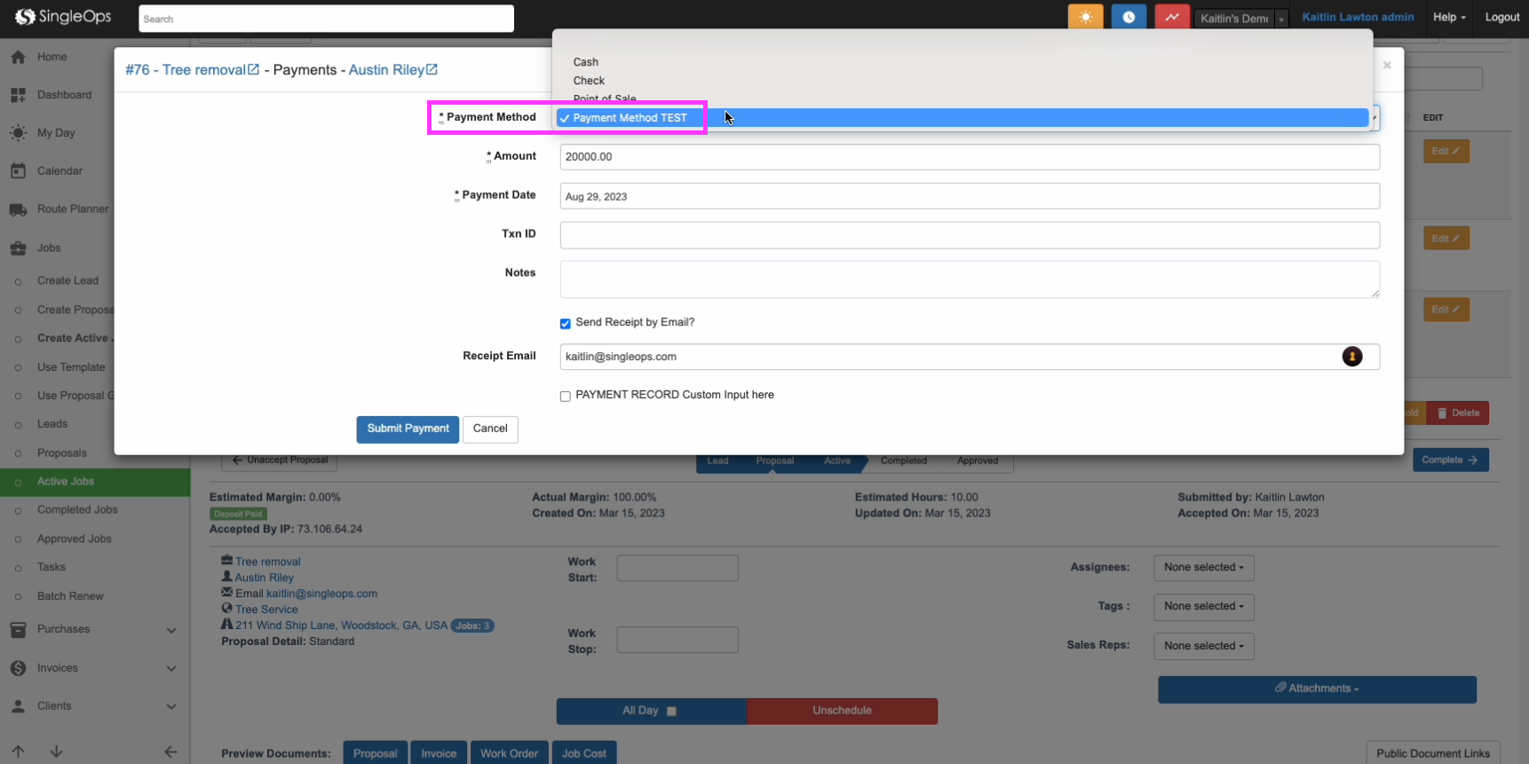 Payment Terms & Payment Methods – SingleOps
